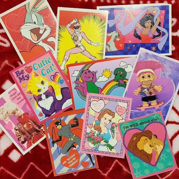 90s Valentine Card Pack - THE ORIGINAL 1990s Valentine Assortment! - Etsy