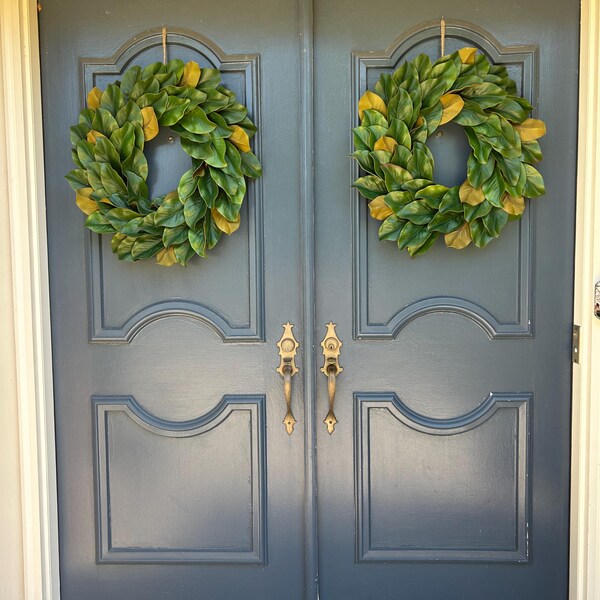 Magnolia Front Door Wreath, Year Round Wreath, Front Porch Decor ...