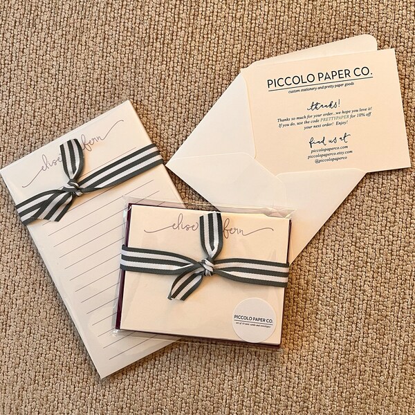 Personalized Stationery Set | Boy's Stationery Set | Boy's Note Cards ...