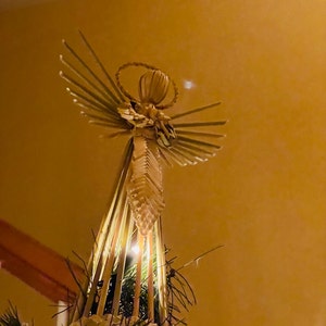 Straw Angel Handmade. Christmas Decorations. Hanging Figurine. - Etsy