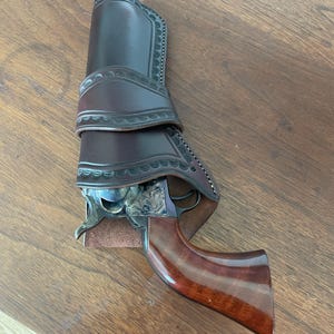 Western Cowboy Single Action Leather Holster El Dorado Style - Etsy