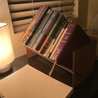 Table Top Book Shelf, Free Standing Bookcase, Home Office Decor, Small ...