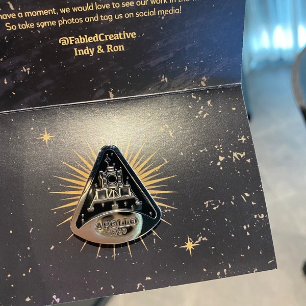 NASA Apollo 11 Lunar Lander Enamel Pin - Space Pin - Cosmic Science Art ...
