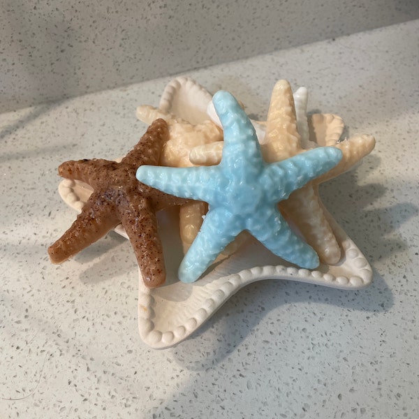Starfish Soap - Set of 5 - Seastar Soap - Seashell Soap - Beach Soap ...