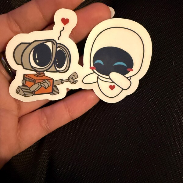 Wall-e and Eve Sticker - Etsy