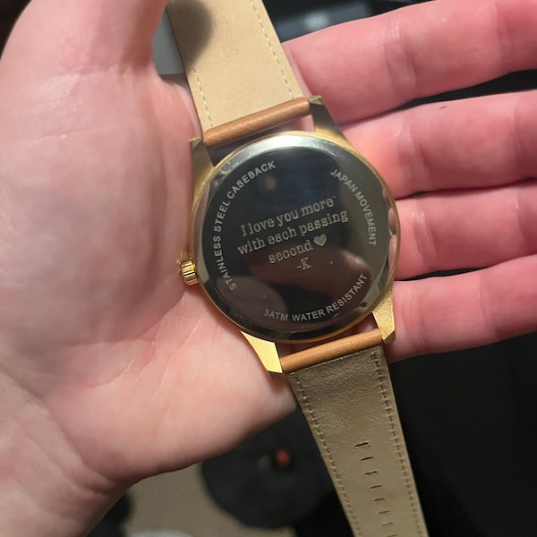 Watch,custom Engraved Personalized Mens Gold Wrist Watch, Groomsmen ...