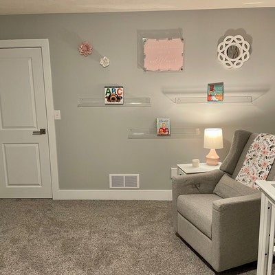 Baby Girl Name Script Custom Nursery Decor Painted Back - Etsy