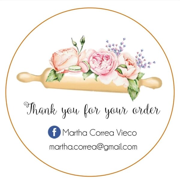 Custom Circle Logo Stickers, Bakery Labels, Personalized - Etsy