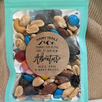 Trail Mix Labels, New Adventure Label, Woodland Baby Shower Favors ...