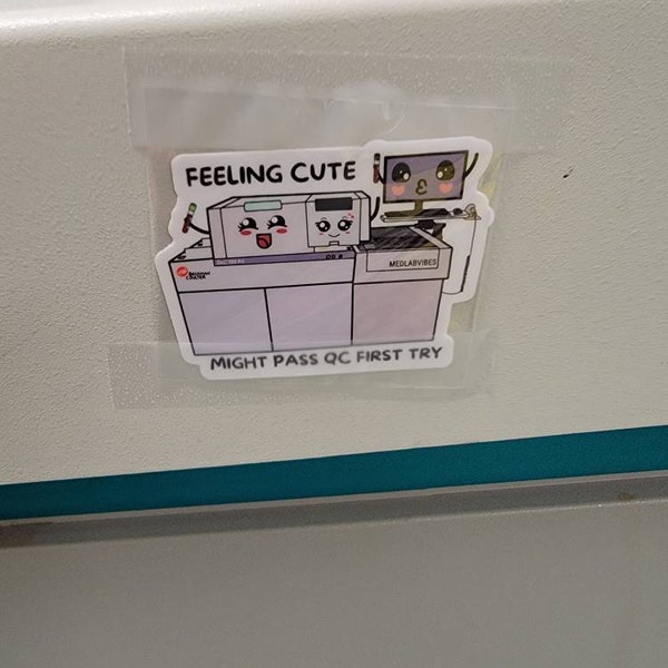 Quiet Lab Stickers for Laptop, Funny Laboratory Cute Sticker, Science ...