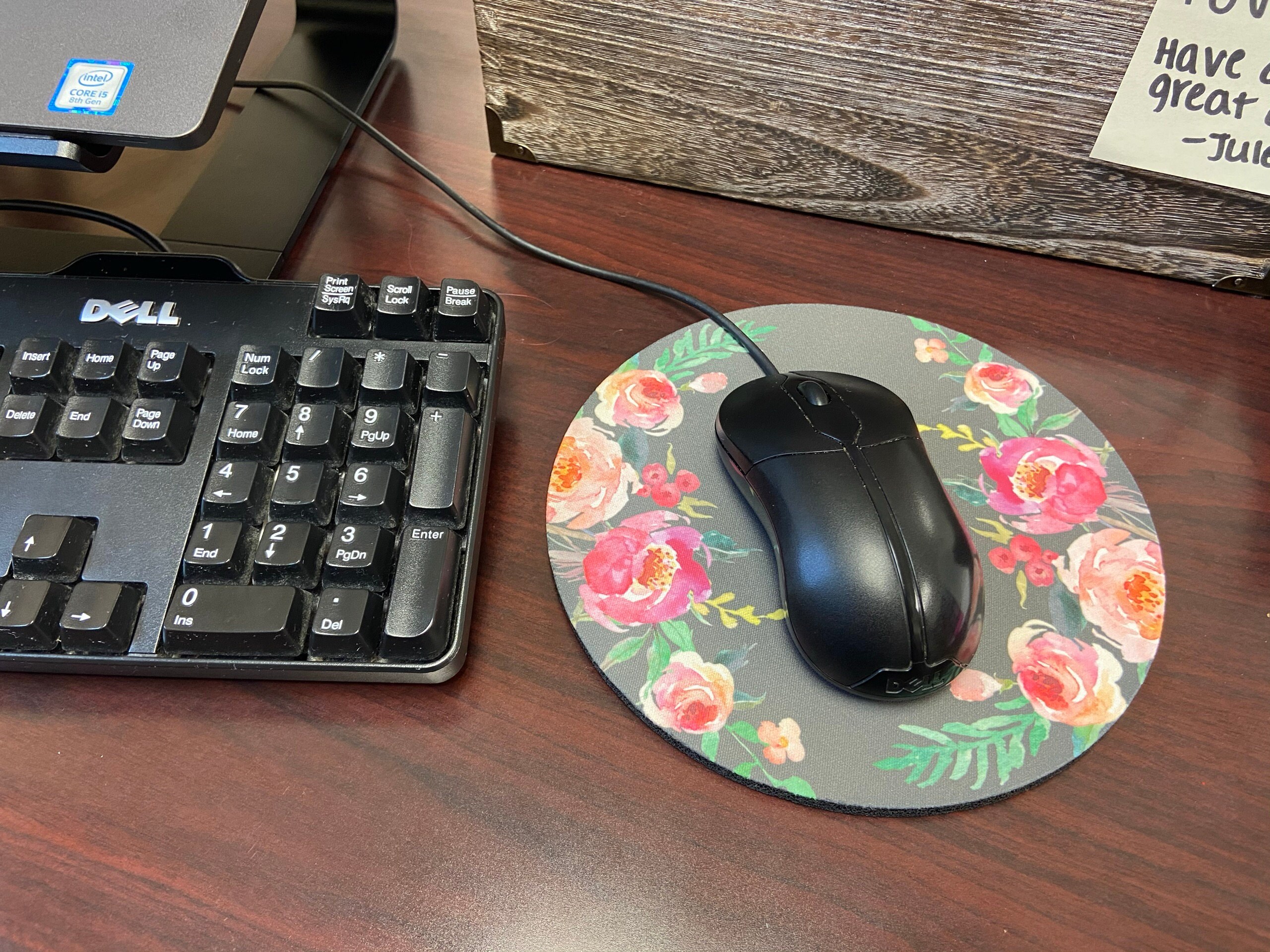 FLORAL Mouse Pad/mousepad/watercolor Floral/desk Decor/girly | Etsy