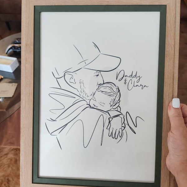 Custom Angel Baby Memorial Line Art | Miscarriage Keepsake | Stillbirth ...
