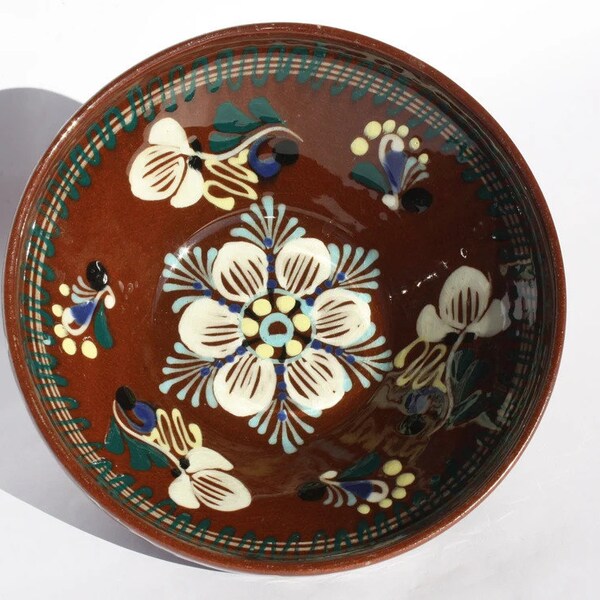 Traditional Plate, Terracotta Plate, Clay Plate, Transylvania Pottery ...