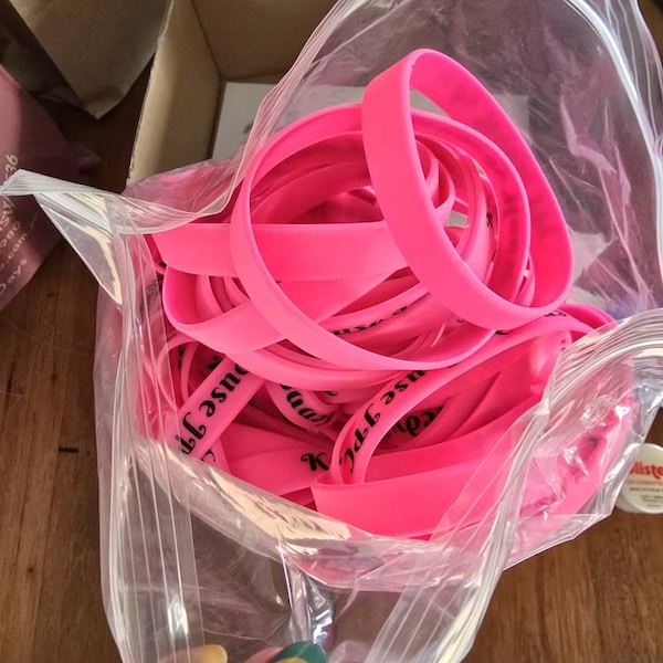 Custom Silicone Wristbands, Personalised Debossed Wristbands, Logo ...