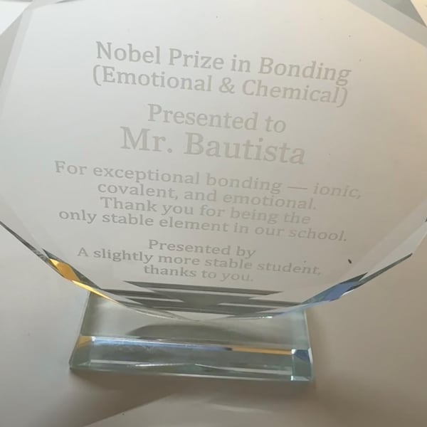 Octagon Memorial Custom Crystal Trophy, Octagon Award, Trophy for ...