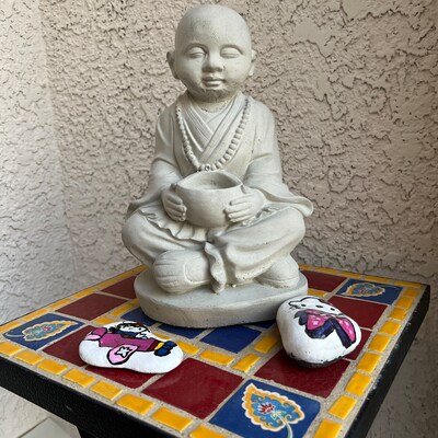 Concrete Elf Statue Stone Elf Sculpture Elf Sunflower Woodland Elf ...