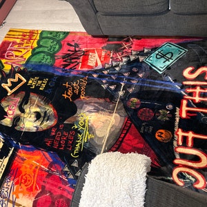 Yellow and Black Mid Century Modern Rug, Scandinavian Style, Living ...