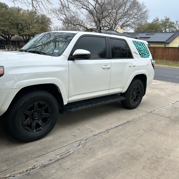 Fits 2010-2024 Toyota 4RUNNER Rear Side Window Leopard Cheetah Print ...
