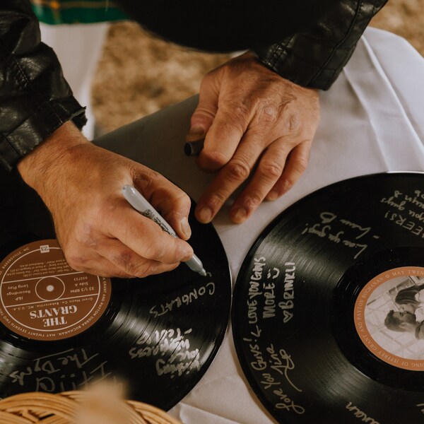 Custom Label for 12 Inch Vinyl Record, Bold Text Personalized Matte ...