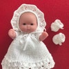 Berenguer Baby Doll Knit Pattern Angel Top Pram Set for 8 Inch Lots to ...