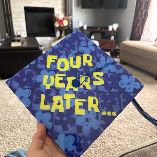 Personalized God Message Graduation Cap Topper, Custom Bible Verse Grad ...