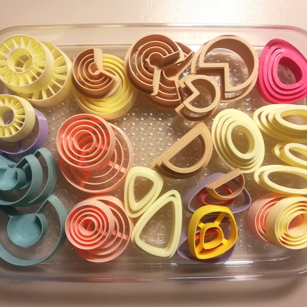 Polymer Clay Cutters Set, 3d Printed Cookie Cutters, Earring Cutters ...