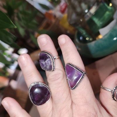 Assorted Crystal Ring, Vintage Rings, Handmade Rings, Artisan Jewelry ...