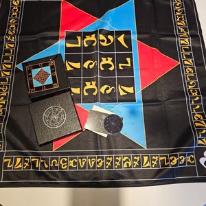 Chaos Star Altar Cloth // Satanic Sigil Altar Cloth // Chaos Sphere ...