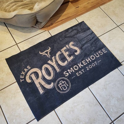 Grill Mat Personalized Outdoor Rug for Dad's BBQ Smoker Backyard BBQ ...