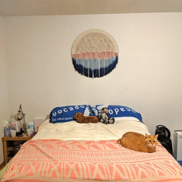 Round Fiber Art - Circular Wall Art - Circle Macrame Wall Hanging ...