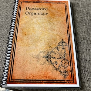 Large Print PASSWORD Book Internet Address Book With A-Z Tabs ...