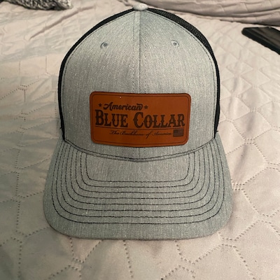 Blue Collar Dollar Leather Patch Hat Trades, Skilled Labor, Union - Etsy