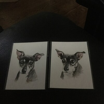 MINI Pet Portraits Simple Custom Pet Portrait. Animal - Etsy