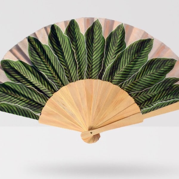 HAND FAN, Tropical Wedding Folding Fan, Mother Gift, Summer Outfits ...