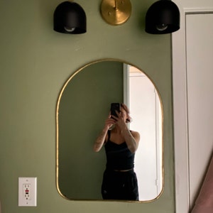 Irregular Golden Mirror Gold Mirror Brass Mirror Handmade - Etsy