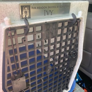 Custom Photo Crate Tags, Choice of Color Personalized With Your Dog's ...