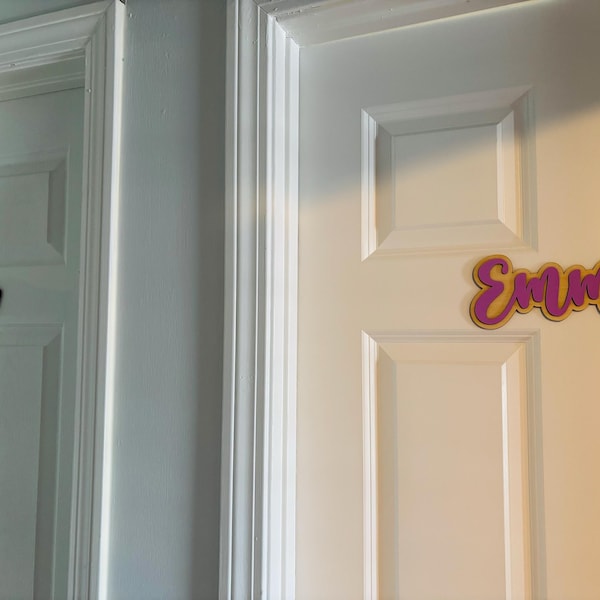 Personalized Kids Door Sign, Kids Door Name Sign, Nursery Wall Name ...
