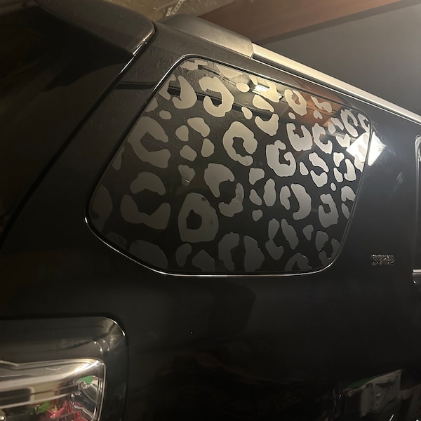 Fits 2010-2024 Toyota 4RUNNER Rear Side Window Leopard Cheetah Print ...