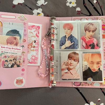 A5 Kpop Photocard Binder Custom Deco K-pop Collect Book Holds up to 160 ...