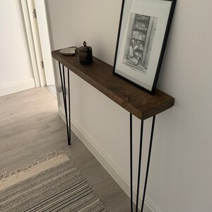 Rustic Console Table With Hairpin Legs Rustic Hallway Table - Etsy UK