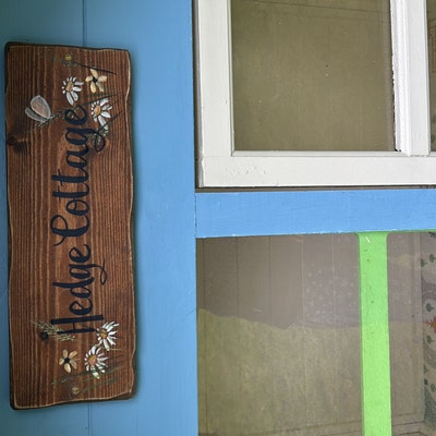 Custom Made Cottage House Name/house Number Wooden Plaques and Signs ...