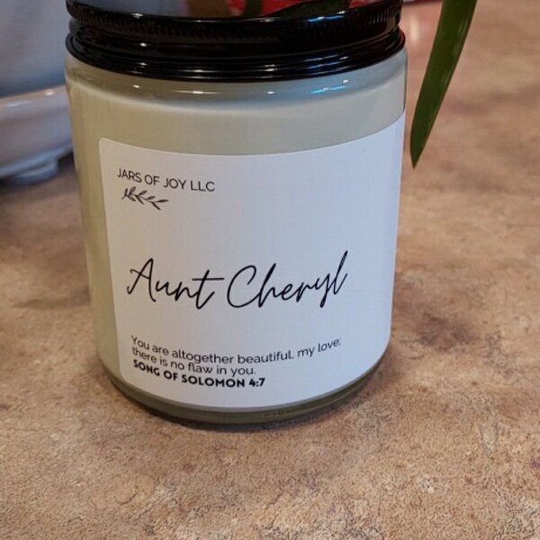 Custom Confirmation Candle Soy 8 Oz | Confirmation Gift for Teenage ...