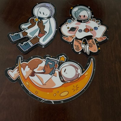 Cute Space Ghost Sticker Set V5// 4in Waterproof/weatherproof - Etsy UK