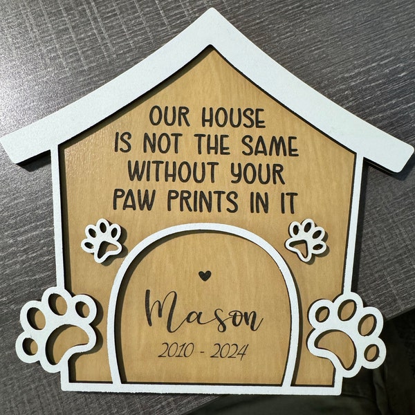 Personalized Custom Pet Loss Sign SVG, Dog Memorial Sign Svg, Loss of ...