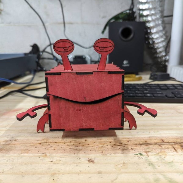 Crab Box. Laser Cut Files SVG, DXF, CDR Digital Product - Etsy