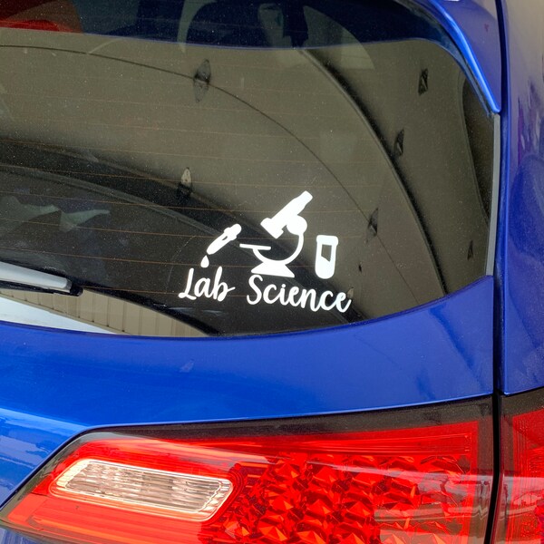 Lab Tech Vinyl Decal: Personalized Text - Etsy
