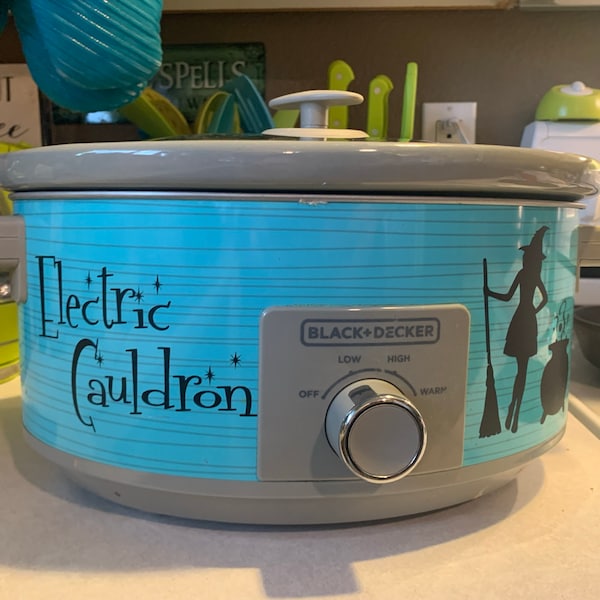 Electric Cauldron Instant Pot Decal, Witch Cauldron Kitchen Decal ...