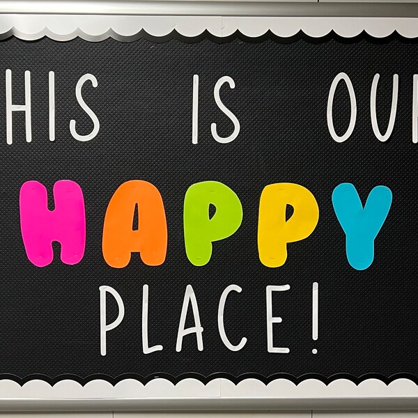 This is Our Happy Place Bulletin Board, Teacher Decor, Classroom Decor ...
