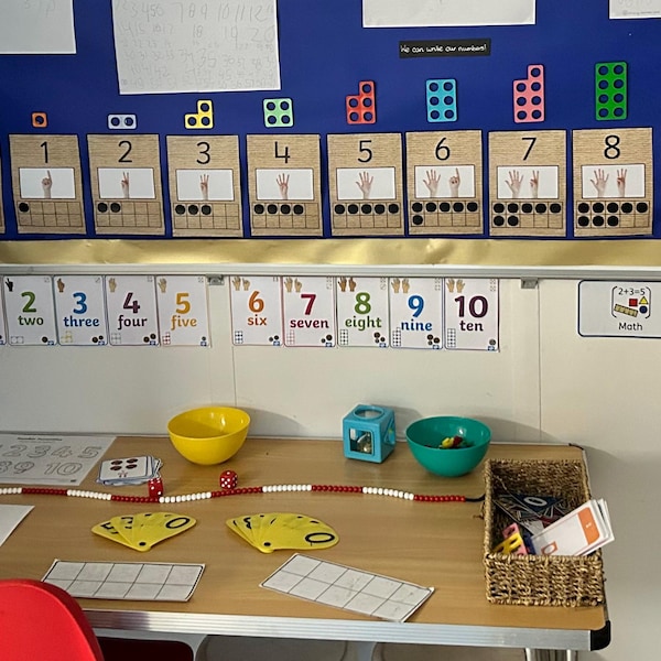 Flower Number Cards 1-10 Printable EYFS Resource Montessori Reggio ...