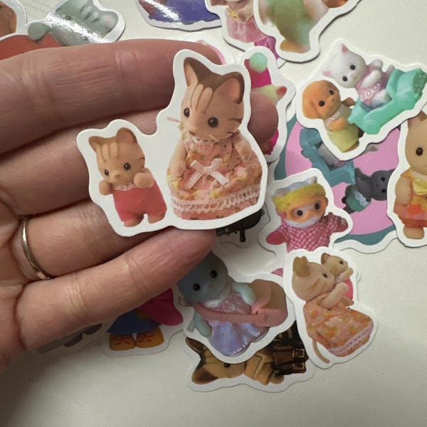Calico Critter, Sylvanian Family Sticker Pack 10pcs - Etsy